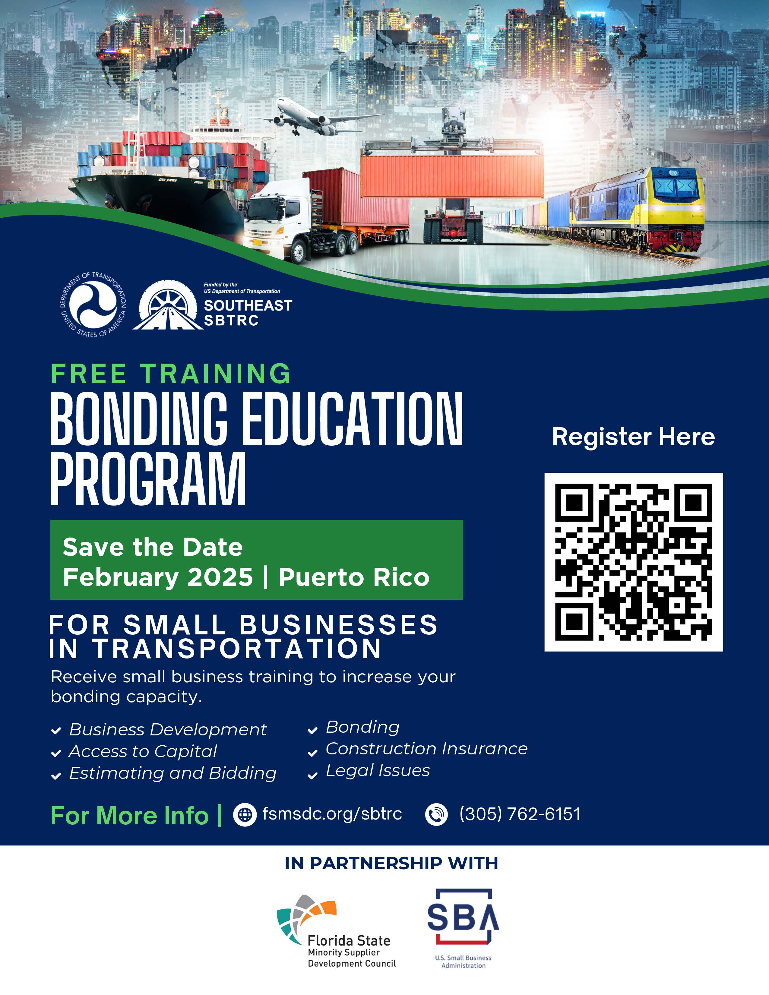 Bonding Education Program | US Department of Transportation
